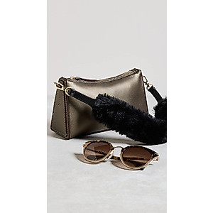 MANU Atelier Women's Mini Prism Bag, Moondust/Black, One Size