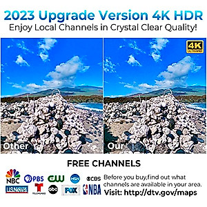 2023 Upgraded TV Antenna for Smart TV Up to 320 Miles-Antenna TV Digital HD Indoor for All Smart and Older TV’s-Switch Amplifier Signal Booster-18ft Coax HDTV Cable-Support 4K 1080p