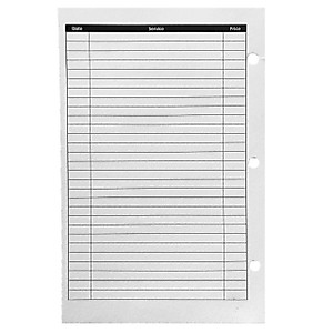 Stylist Binder Insert Cards (100 per pack, 5.5" X 8.5") for salon, spa, hairdresser, nail salons