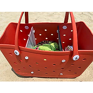 Esenjoylife 2PCS Pink Divider Tray for Bogg Bag Accessory Compatible with Original X Large Bogg Bag Help with Organizing Bogg Bag and Divide Space