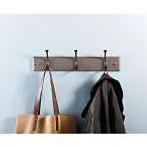 Liberty Ruavista 18 in. Gray and Soft Iron Hook Rack