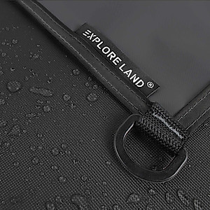 Explore Land Universal Kayak Cockpit Drape Waterproof Seal Cockpit Cover for Indoor and Outdoor 2 Pack - Large 60 x 29 inch, Black