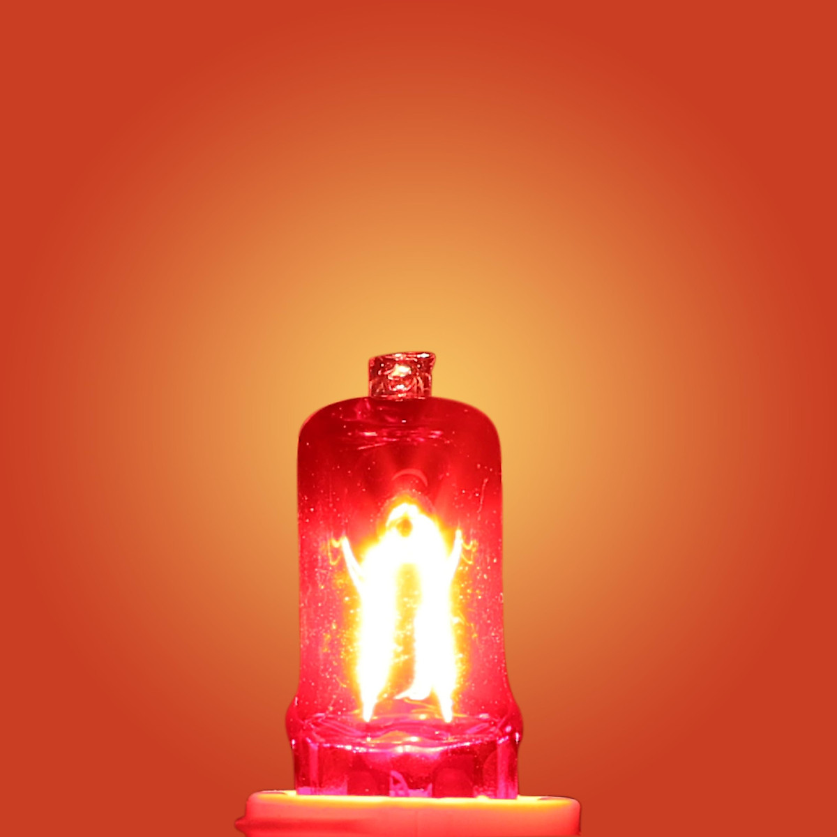 C-Raptile G9 Bulb 25W 120V 2 Pin 3 Pack Base Light Bulb Replacement Dimmable Warm Red