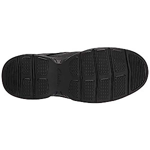 Clarks Men's Bradley Walk Oxford, Black Tumbled Leather, 11 Wide