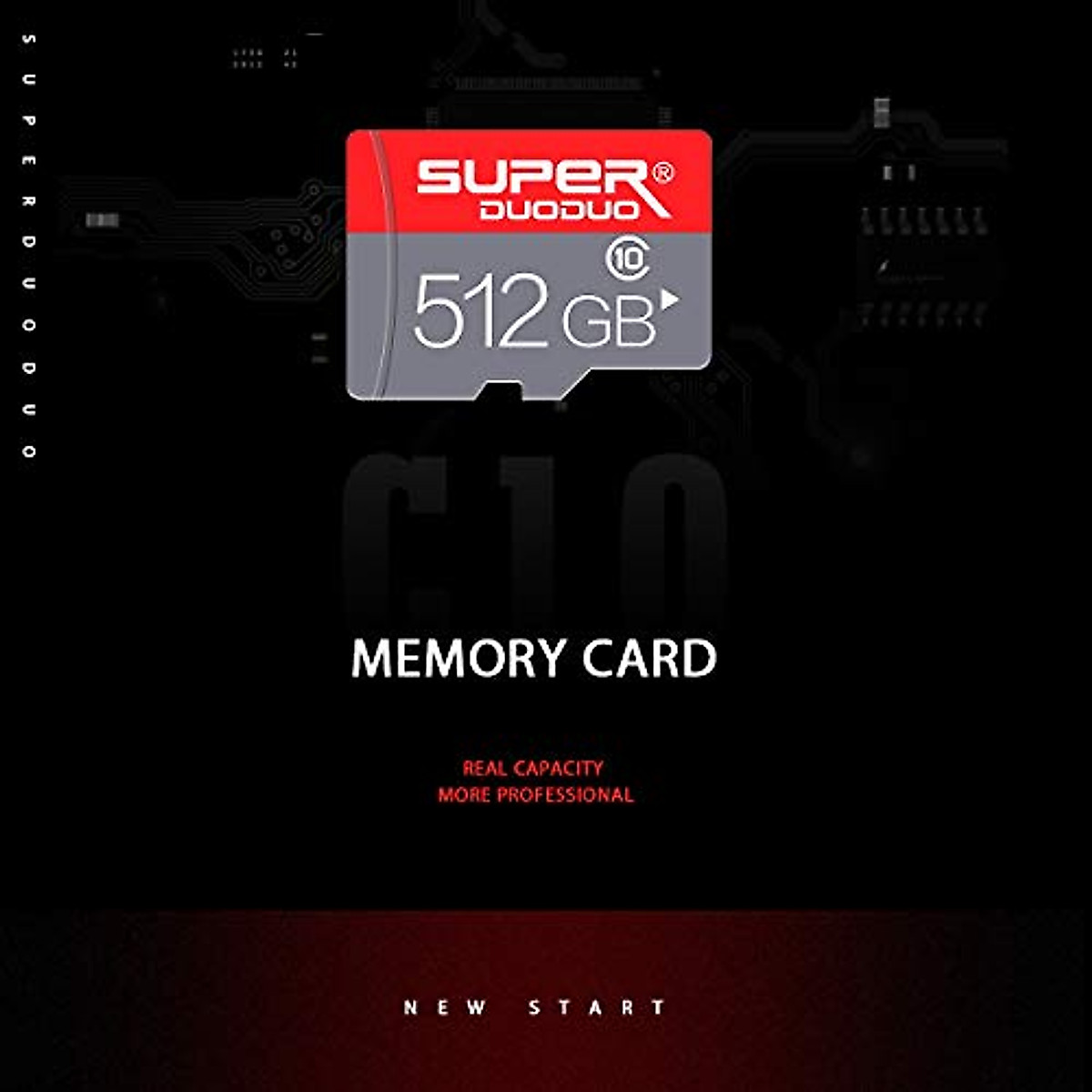 Micro SD 512GB Memory Card with SD Card Adapter for Camera/Phone/Drone/Dash Cam/GOPRO/Tablet/PC/Computer Class 10 TF Card 512GB High Speed Micro Memory SD Cards