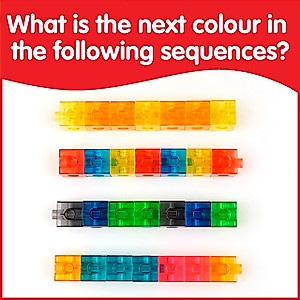 edxeducation Translucent Linking Cubes - Construction Toy for Early Math - Set of 100 - 0.8 Inch - Light Table Toy - Elementary + Preschool Learning