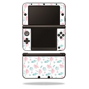 MightySkins Skin Compatible with Nintendo 3DS XL Original (2012-2014 Models) Sticker Wrap Skins Flower Power White