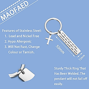 MAOFAED Religious Jewelry But Take Heart I Have Overcome the World Bible Verse Keychain Inspirational Biblical Quote Gift (KR-overcome the world)