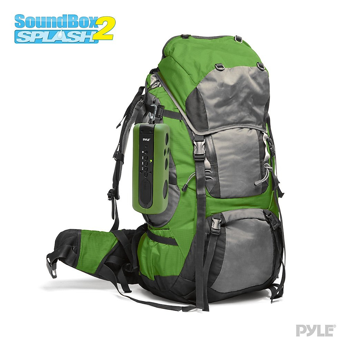 Pyle Sound Box Splash Sports Portable Speaker - Wireless Rugged Waterproof Bluetooth Compatible audio Stereo with AUX In Jack, Rechargeable Battery - iPhone Android iPad, MP3 PWPBT75OR (Orange)