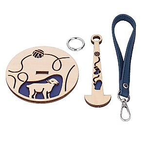 Portable Wrist Yarn Holder, Detachable Wrist Yarn Ball Minder Stand, Lightweight Twirling Yarn Organizer with Anti Kinking Design for Knitting Crocheting Craft Lover (Blue)