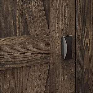 Ameriwood Home Farmington Wide Storage Cabinet, 31.5", Rustic