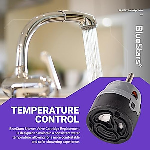 BlueStars RP50587 Cartridge Valve - Fit Delta Faucets Kitchen and Kitchen Faucet Repair Kit - Replacement for Single Handle Valve Cartridge RP50587