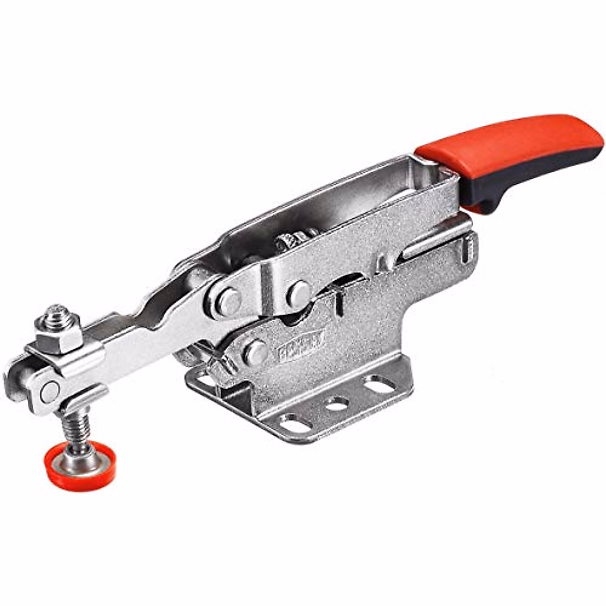 BESSEY STC-HH20 Horizontal Auto-Adjust Toggle Nickel Plated Clamp, Silver