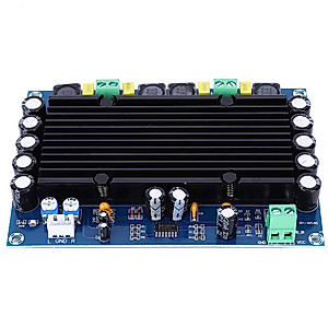 Audio Amplifier Board, DC12 24V Amplifier Module 2 Channel Digital High Power Potentiometer Board, 150W + 150W AMP for Bookshelf Speakers, CRT TVs, Radios, etc.