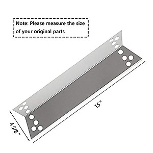 Hisencn Gas Grill Repair for Kenmore 122.16134 122.16134110 Nexgrill 720-0719BL 720-0773, 720-0783 Tera Gear 1010007A Grill Straight Burner Pipe Tubes Heat Tents Heat Plate Shield Replacement Parts