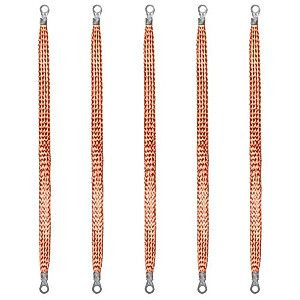 11.8'' Universal Automotive Heavy Duty Engine Braided Copper Ground Strap (Pack of 5)