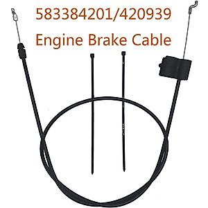 AOTWD Engine Brake Cables Fits AYP Husqvarna Sears 420939, 532420939 & 583384201Mowers 2 Zone Control/Cable