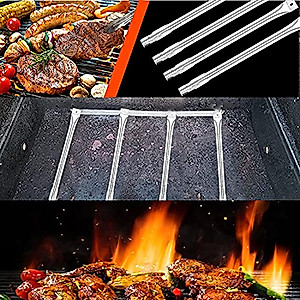 Plowo Stainless Steel Burner Tube Replacement for Kenmore Gas Grill Models 146.23674310, 146.23675310, 640-05057350-0, 640-05057351-8, Outdoor Gourmet FSODBG1200, FSODBG1202, FSODBG1204, 18", 4-Pack