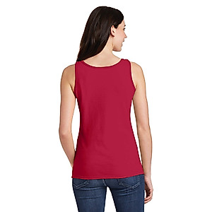 Fashion Gildan 64200L GD Ladies Tank Top Cherry Red Large