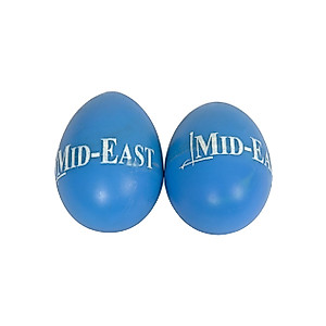 Bundle of Remo Djembe Stand, Lightweight, Black And 2 Plastic Egg Shakers - Light Blue Logo
