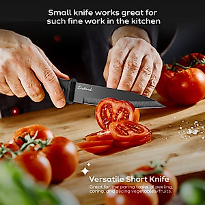 Kitchen Knife Set with Block, 8 Pieces Chef Knife Sets for Kitchen with Block, Knives, Scissor for Meat/Vegetables/Fruits Chopping, Slicing, Dicing&Cutting