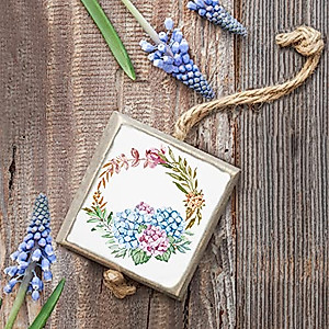 GSS Designs Hydrangea Rub on Transfers for Crafts and Furniture 2 Sheets 12"x16"- Home Furniture Transfers Rub on - Decor Flowers Stickers DIY Kits for Adults