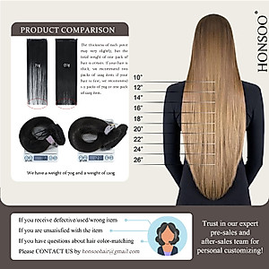 Honsoo Clip in Hair Extensions Real Human Hair, Balayage Hair Extensions Mixed Bleach Blonde 12inch 70g 7pcs Straight Silky Blonde Hair Extensions Heat Safe Hair