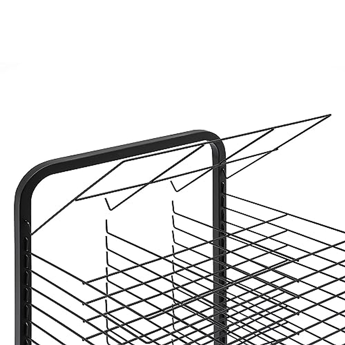 LUOSHALIYA 20 Layers Wire Art Drying Rack, Stackable Metal Stainless Steel Art Rack Power Coated with Pulleys, Flexible Shelves Mobile Cart for Painting Craft Artwork Canvas Storage