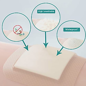 Dimora Silicone Foam Dressing with Border Adhesive 3"x3" Waterproof Wound Dressing Bandage for Wound Care 10 Pack