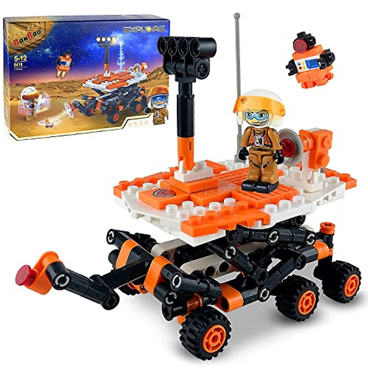 BanBao Toy Building Sets, Building Blocks Mars Rover Model Kit, Building Toys for Kids, Astronaut Toys, Space Toys for Boys 5-12, Collectibles New 2021 (265 Pieces)