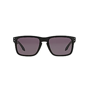 Oakley Holbrook Sunglasses, Matte Black Frame/Warm Grey Lens, One Size