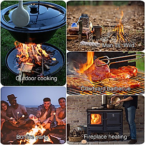GOLDACE100% Windproof, Rainproof and Moisture- Emergency Surviva Kits| Long-Lasting Fire Starters for Campfires| Camping Cooking Kindling Tinder| fire Rope Hemp core| Unlimited Shelf Life