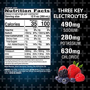 Pedialyte Advancedcare Plus Electrolyte Drink, 1 Liter, 4 Count, with 33% More electrolytes & Has Preactiv Prebiotics, Berry Frost, 33.8 Fl Oz (Pack of 4)