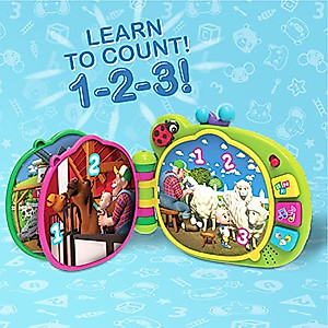 Just Play CoComelon Learning Book Interactive Toy for Toddlers with 3 Learning Modes, Music, Numbers, Animal Sounds, 50 Learning Phrases, Ages 18+ Months, Kids Toys for Ages 18 Month,Multi-color