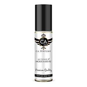 CA Perfume Impression of Molecules 02 For Women & Men Replica Fragrance Body Oil Dupes Alcohol-Free Roll-On 0.3 Fl Oz/10ml