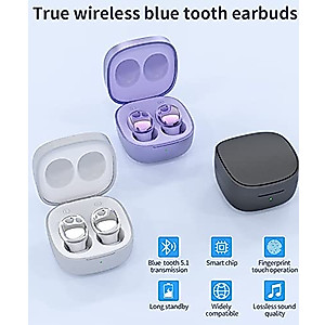 Kenayo Wireless Earbuds Pro 2022 for Android, iOS, Laptop, Tablet with Bluetooth with Charging Case Touch Control Sound with Deep Bass Auto Pairing Headphones for Sports, Travel & Gym (Silver)