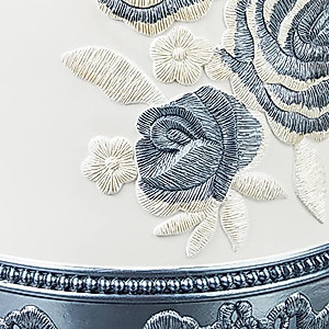 Popular Bath 971224 Blossom Rose, Waste Basket, Blue