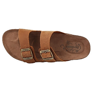 Northside Women's Raegan Cork Sandal, Toffee, 9