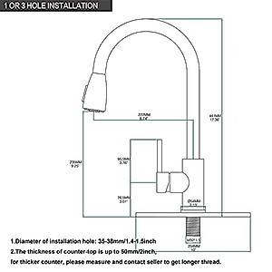 Fonveth Kitchen Faucet,Brushed Gold Kitchen Faucet with Pull Down Sprayer, Single Handle High Arc Pull Out Kitchen Sink Faucet, Single Hole Kitchen Faucet with Deck Plate，Upgrade Brushed Brass