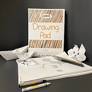 Reskid Kids Drawing Pads - 3 Pack of 9x12 Inch with 50 Sheets Each - Removable Pages for Easy Display and Preservation, Perfect for Young Artists