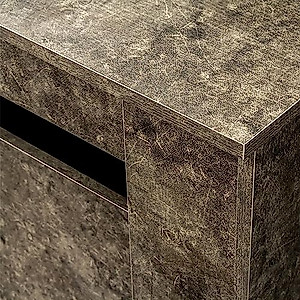 Pvillez Extendable Dining Table, 118.5" Modern Rectangular Extendable Table, Wooden Kitchen Table Dining Room Table, Long Desk Table Large Console Table Office Table for 6 8 10 12 People (Marble)