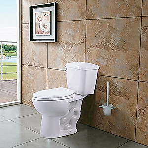Hibbent Premium One Click Elongated Toilet Seat with Cover(Oval)- Easy Installation and Quick-Release for Easy Cleaning - Stable Hinge Design to prevent shifting - Soft Closed - White Color(Elongated)