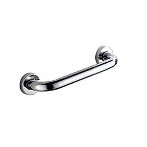 CRODY Bath Wall Attachment Handrails Grab Bar Rails Shower Grab Bar Stainless Steel Anti-Slip Polished Chrome Finished Wall Mounted for Toilet Kitchen Stairway Handrail Towel Rack Disabled Elderly Han