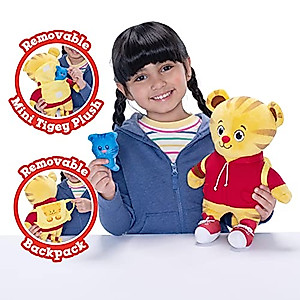 Daniel Tiger's Neighborhood Plush Daniel Tiger Back to School Feature Plush with Tigey and Backpack featuring Music, Sounds, and Phrases!
