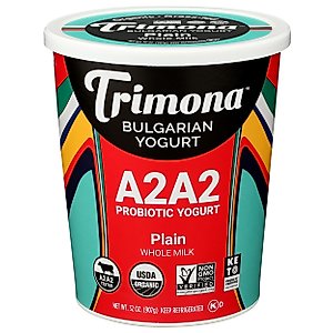 TRIMONA FOODS Organic Plain Bulgarian A2A2 Yogurt, 32 OZ