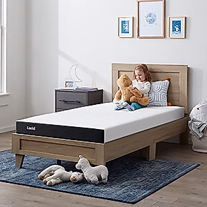 Lucid 5 Inch Gel Memory Foam Mattress - Firm Feel - Gel Infusion - Memory Foam Infused with Bamboo Charcoal - Breathable Cover - Full