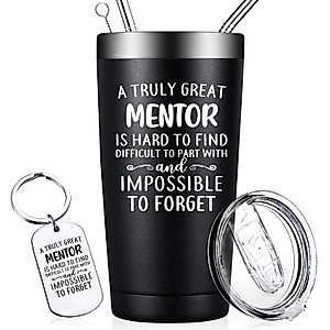 DOEARTE Mentor Gifts for Men - A Truly Great Mentor is Hard to Find - Mentor Teacher Gifts - Christmas Appreciation Retirement Gifts for Mentor, Teacher, Manager, Leader - 20oz Mentor Tumbler