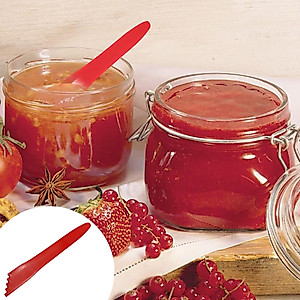 ZYAMY 2pcs Canning Bubble Popper Bubble Remover Bubble Measurer Canning Supplies 22.5x3cm for Canning Food, Red