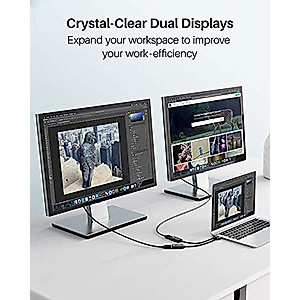 IVANKY 4K Active Mini DisplayPort to HDMI Adapter - 4K 60Hz [0.24m/0.65FT, Super Slim] Mini DP to HDMI Adapter for MacBook Air/Pro, Surface Pro/Dock/Book, Monitor, Projector