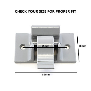 Red Hound Auto Mounting Brackets (2) Compatible with Dometic Sunchaser Lower Awning Arm Bottom Replacement Gray RV Camper Trailer
